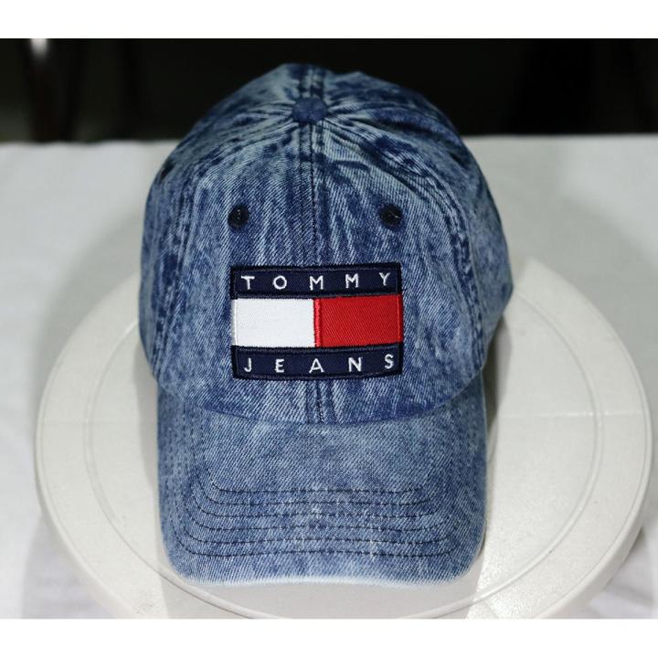 100% Export Blue wash Denim Jeans Cap with pure comfort- JTB | Daraz.com.bd