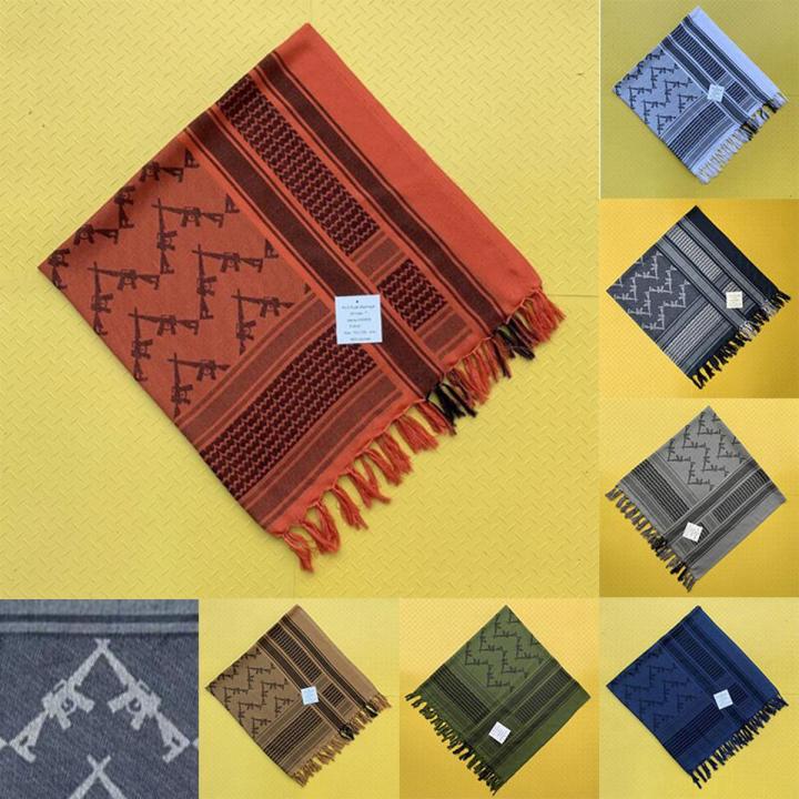 Arab Mens Keffiyeh Shemagh Scarf Pattern Women's Middle Eastern Head ...