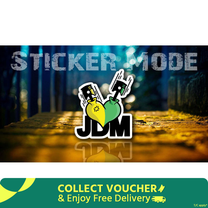 Sticker For Bike | JDM (Heart Engine) | Best Quality Sticker For Bike ...