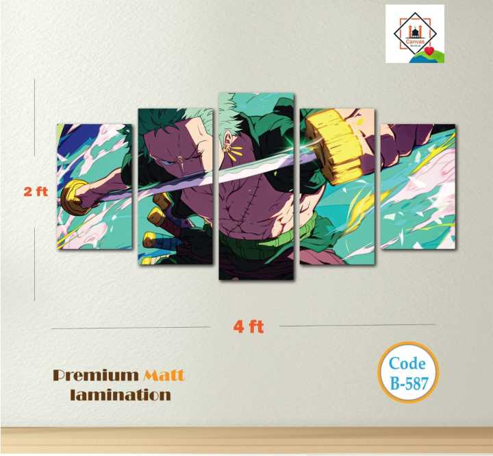 premium Design 5Pcs In 1 Set Wall Canvas printing | Daraz.com.bd