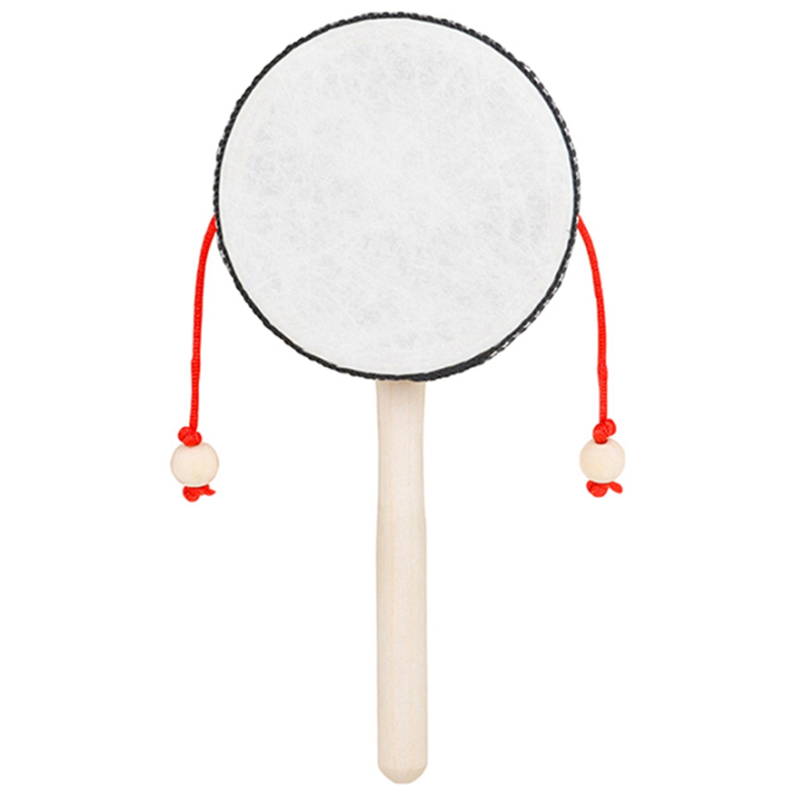 Hand-Cranked Wooden Rattle Drum Hand-Cranked Wooden Black-Edged Rattle ...