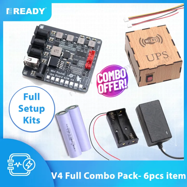 Mini Router UPS Combo Set Borad 42W V4 Battery Charger Board 7.4V ...