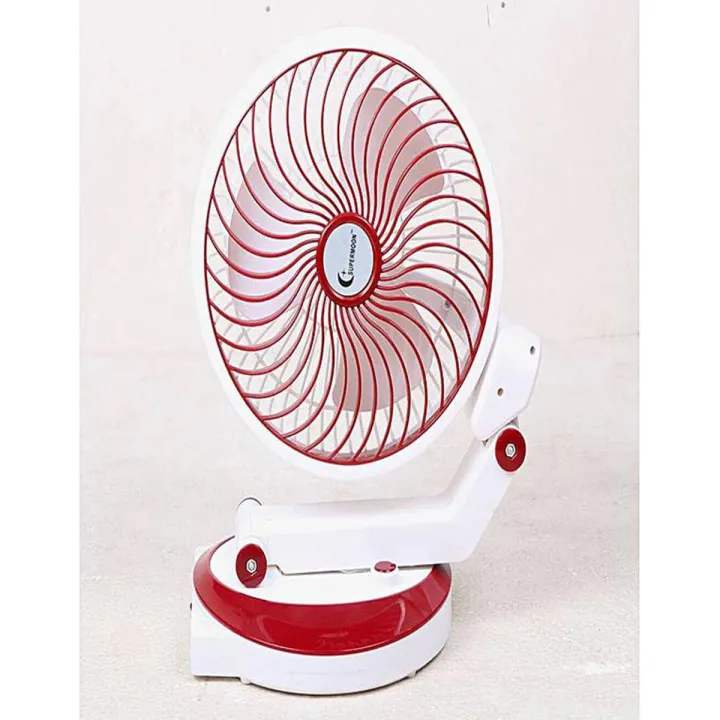 Supermoon Rechargeable Folding Table Fan with Light | Daraz.com.bd