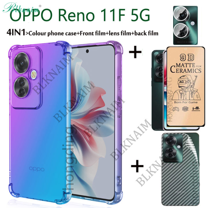 BLKNAIM 4-in-1 NEW For OPPO Reno 11F 5G case Anti-fall Color phone case ...