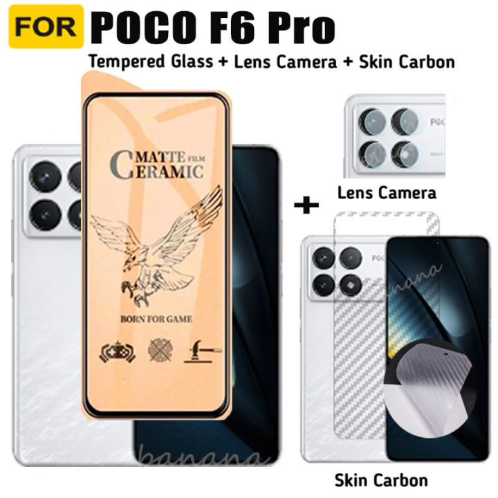 For Poco F6 Pro Ceramic Frosted Soft Film Poco F6 F5 F5 Pro X6 Pro X5 ...
