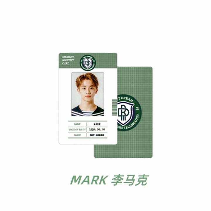 NCT DREAM 2021 BACK TO SCHOOL Student Identity Card Jaemin Jeno Jisung ...