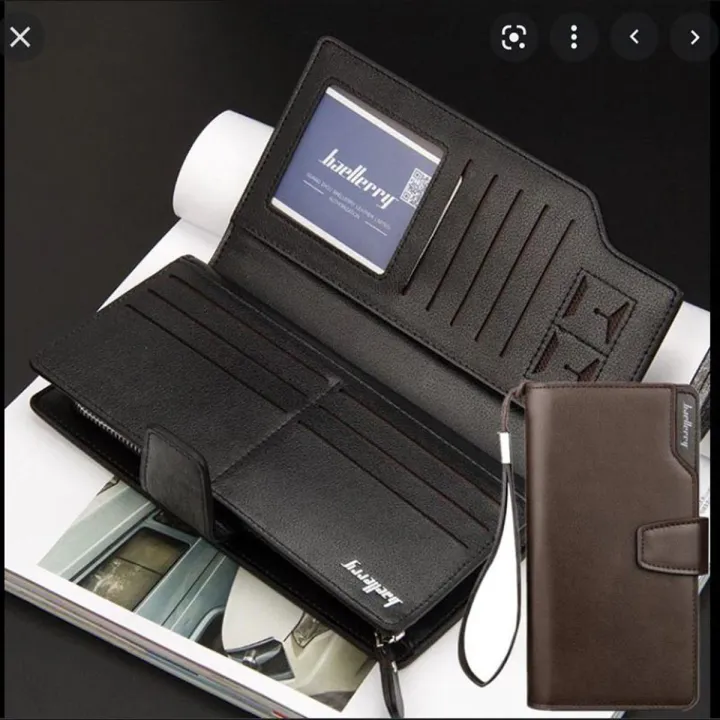 Baellerry Long Men Wallets Male Clutch Phone Bag Leather Men Big ...