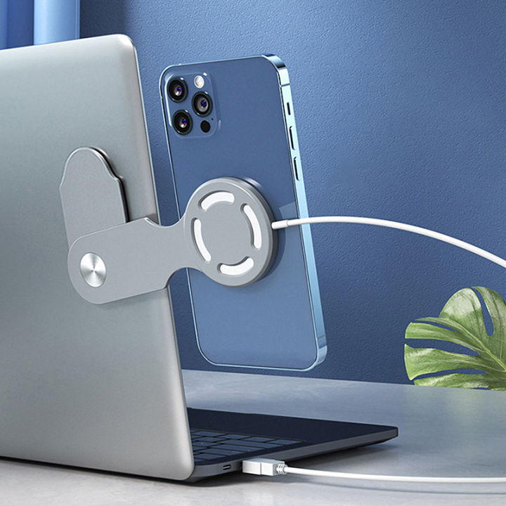 Magnetic Laptop Screen Phone Holder For Magsafe For IOS 12 13 Computer ...