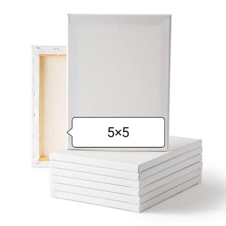 White canvas 5x5 1pice | Daraz.com.bd