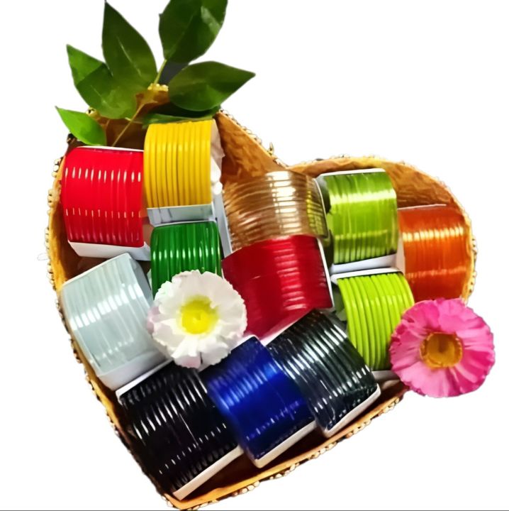 Reshmi kachar churi for girls - 12 Dozen | Daraz.com.bd