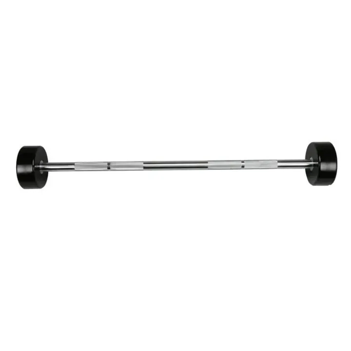 commercial 10 KG straight bar rubber-coated small fixed barbell bar 10 ...