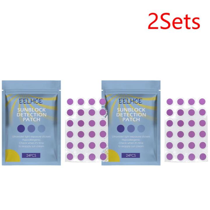 24-240Pcs UV Stickers For Sunscreen, UV Detecting Patches UV Sunscreen ...