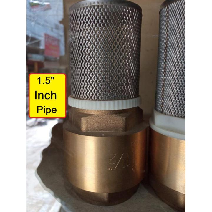 Foot Valve With Filter 1.5″ Inch Female Check Bulb For 1.5″ Inch Pipe ...