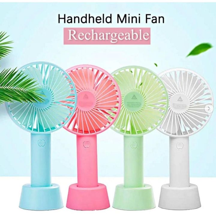 Rechargeable Strong Wind Portable Mini Fan - For Indoor & Outdoor Use ...