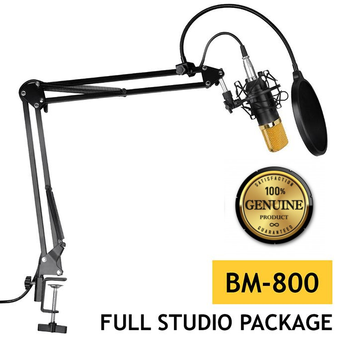 BM800 Condenser Microphone Full Studio Package Microphone BM 800 Set Record Studio Equipment Mic ...