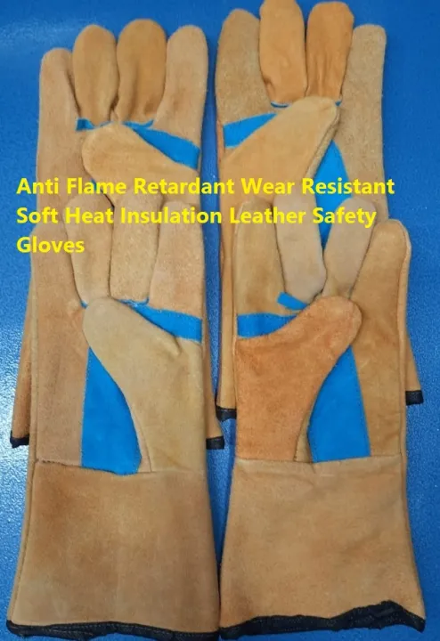 1Pair- Anti Flame Retardant Wear Resistant Soft Heat Insulation Leather ...