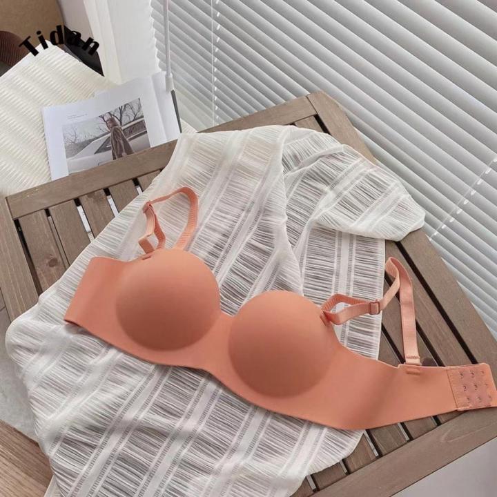 New Bra Push Up Seamless Wireless For Women Non Wire Simple Fashion ...