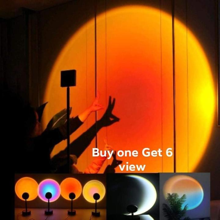 Sunset Lamp Rainbow Lamp Photo Shoot Live Lighting Night Light For Home ...