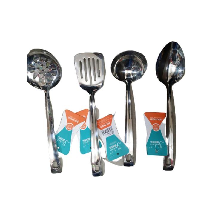 Indian big spoon set 4pcs | Daraz.com.bd