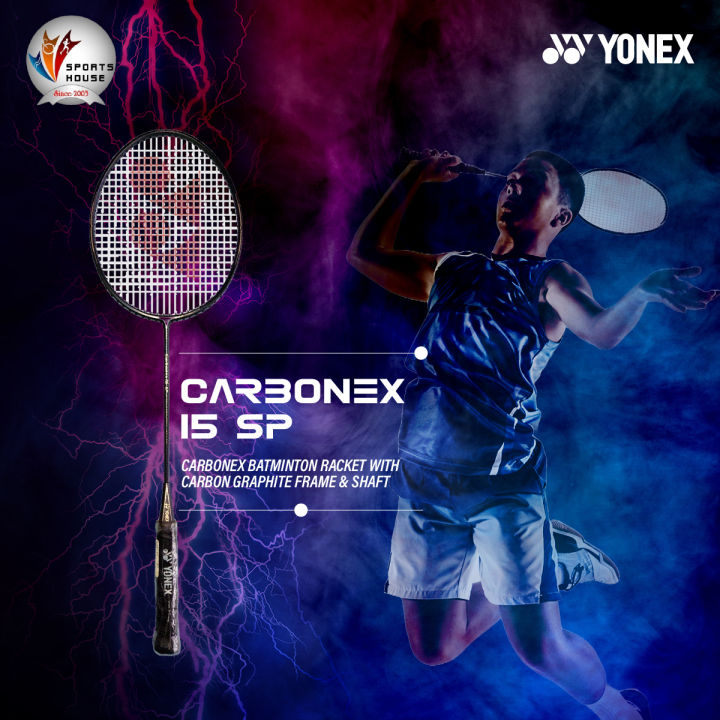 Carbonex Batminton Racket with Carbon Graphite Frame & Shaft | Daraz.com.bd