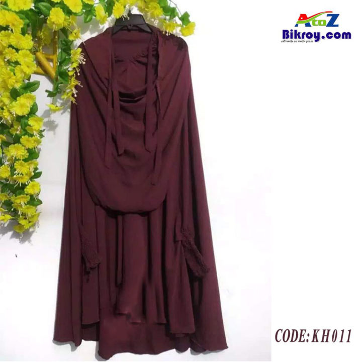 Khimar Borka high quality fabric with Skirt Adjusted Niqab Hijab colors ...
