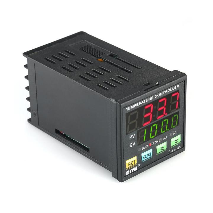 KOGEEK Automatic Digital LED PID Temperature Controller Ther-mo-meter RRR 2 Alarm Relay Output ...