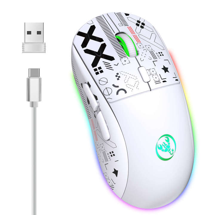 GPW wireless game RGB light-emitting TYPE-C charging mouse water transfer printing the third ...