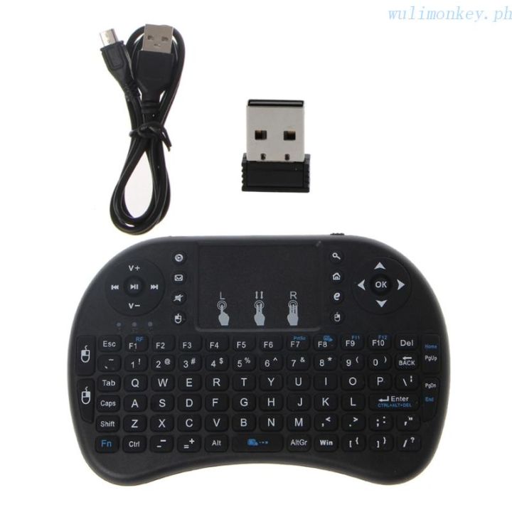 Wu 2 4g Wireless Mini Keyboard Remote Control Touchpad Mouse Combo Controller With Receiver For
