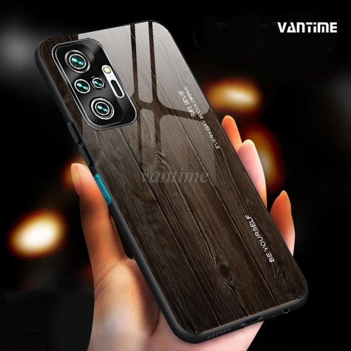 Vantime for Redmi Note 10 Pro / Redmi Note 10 Pro Max Case Wood Grain ...