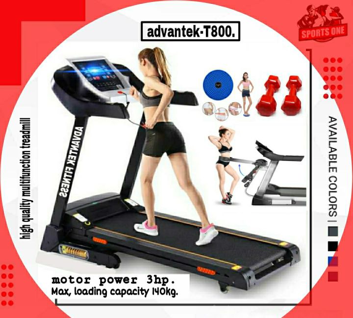 Motorized Treadmill multifunction- 3hp.black - model -T 800 | Daraz.com.bd