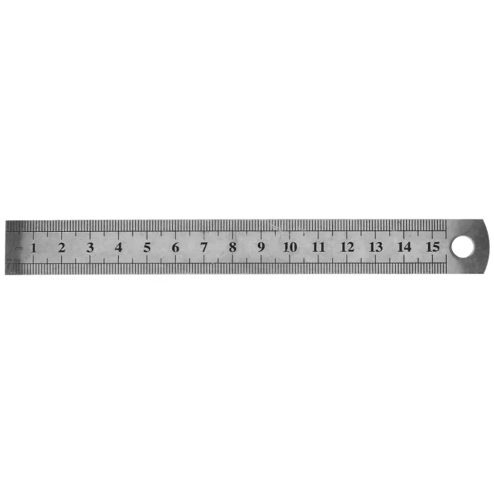 15cm 6 Inch Stainless Metal Ruler Measuring Tool | Daraz.com.bd