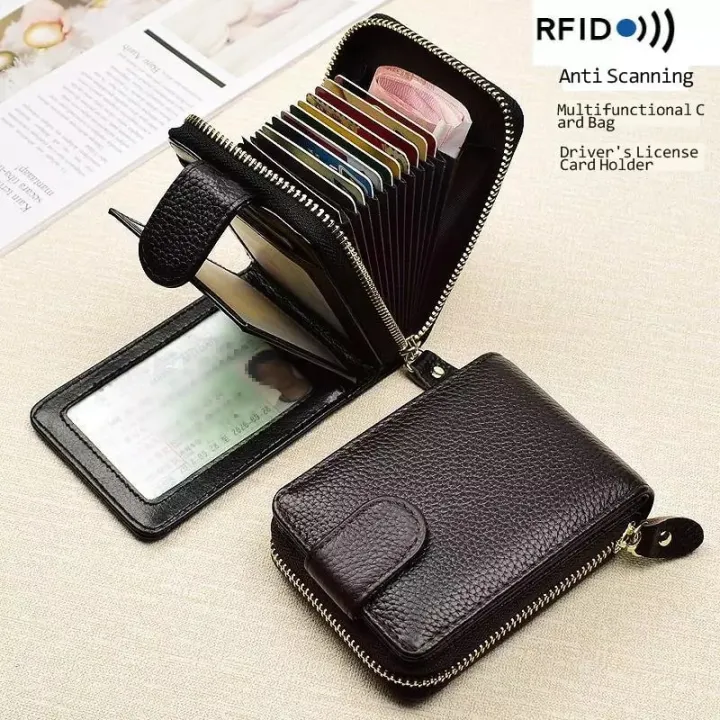 Card Holder Leather Purse For Cards Case Wallet For Credit Id Bank Card ...