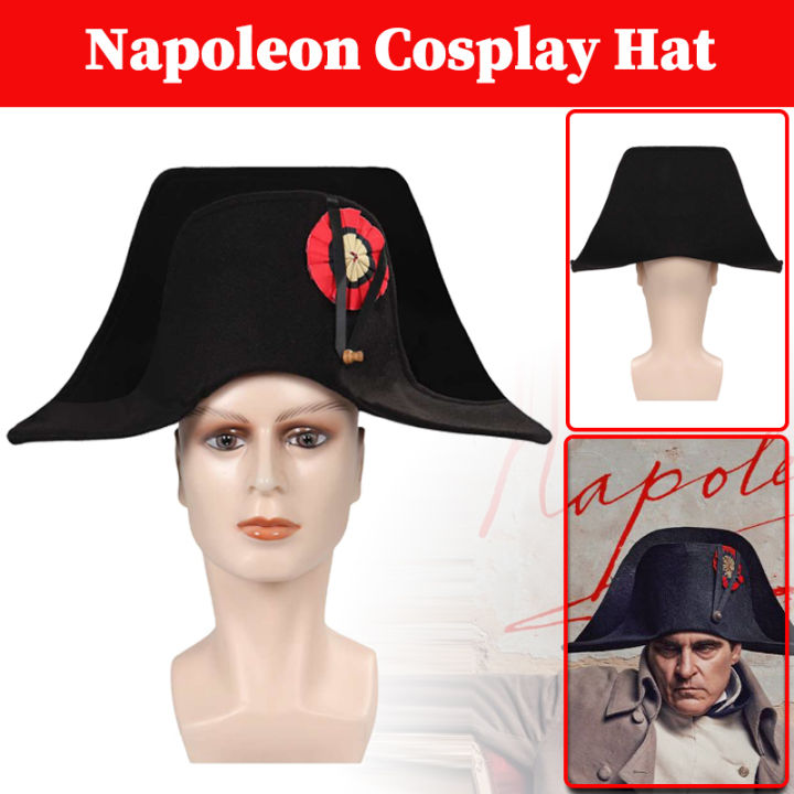 Napoleon Cosplay Hat Costume Accessories Men Admiral Bicorn Hat French ...