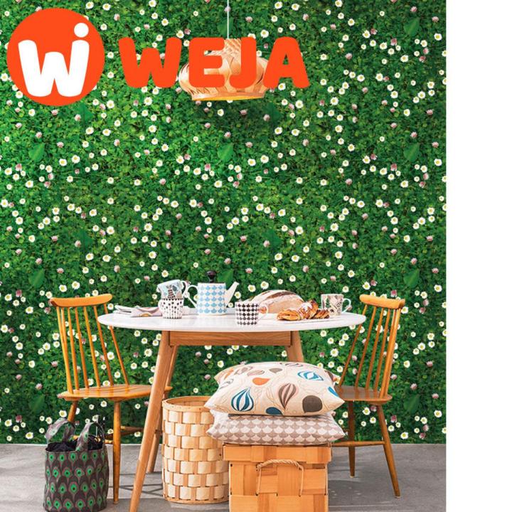 PVC Wallpapers Youman S Adhesive 3D Green Meadow Flowers Wallpaper PVC ... PVC Wallpapers Youman S Adhesive 3D Green Meadow Flowers Wallpaper PVC ...