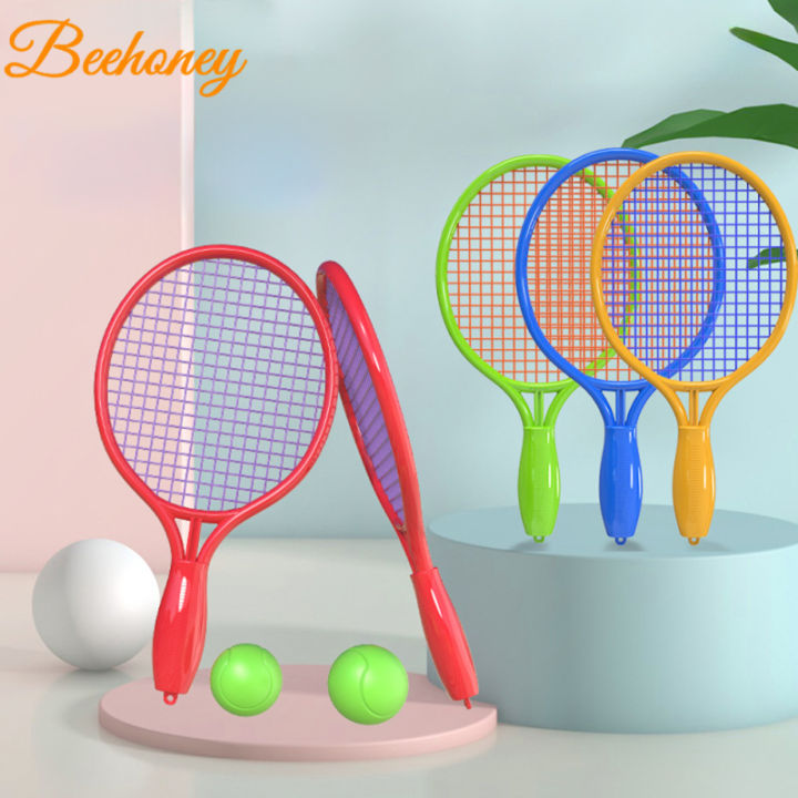 Beehoney1 Kids Badminton Rackets Set Children Tennis Racquets Toy With ...