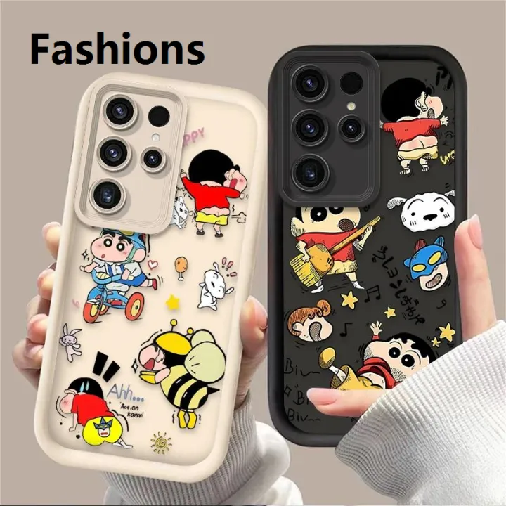 Fashions Cute C-Crayon S-Shin-chan Case For Samsung Galaxy S25 S24 S23 ...