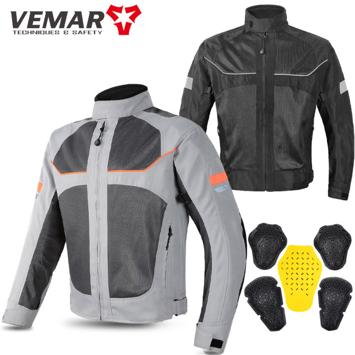 VEMAR Summer Motorcycle Riding Jacket Men Women Mesh Breathable ...