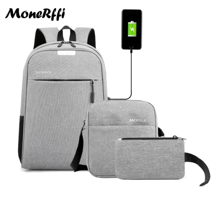 USB Charging Backpack For Men Business Laptop Backbag Multifunctional ...