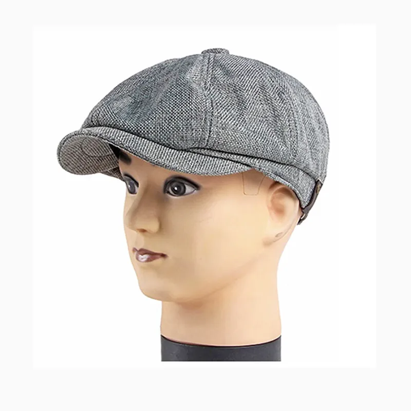 Hat Men Beret Cabbie Driving Hunting Caps Vintage Tweed Peaky Blinders ...