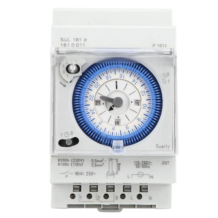 24 Hours 250VAC Mechanical Timer Switch Programmable For Lights | Daraz.com.bd