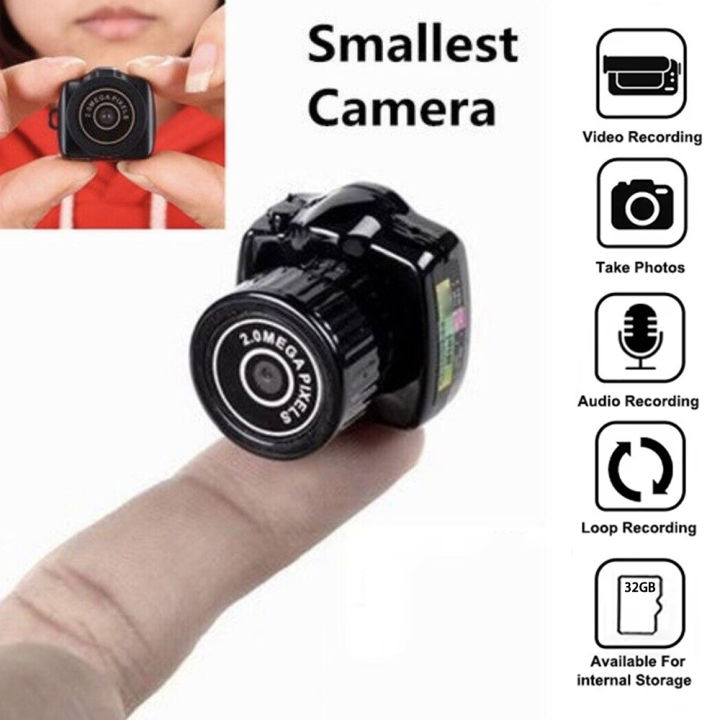 【Online】 Mini Camera HD Audio Video Recorder Security Ultra Small Body ...