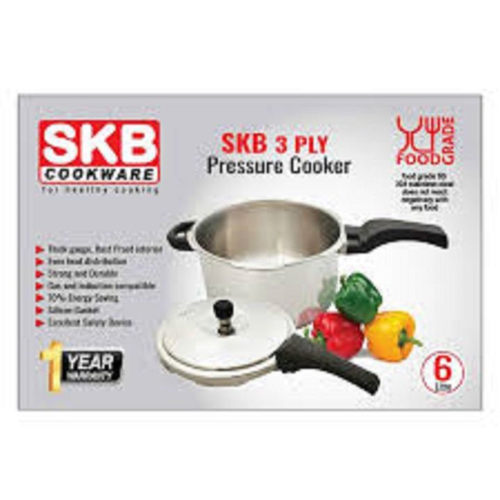 SKB "3Ply Pressure Cooker 6 Ltr" s food-grus304ade stainless ...