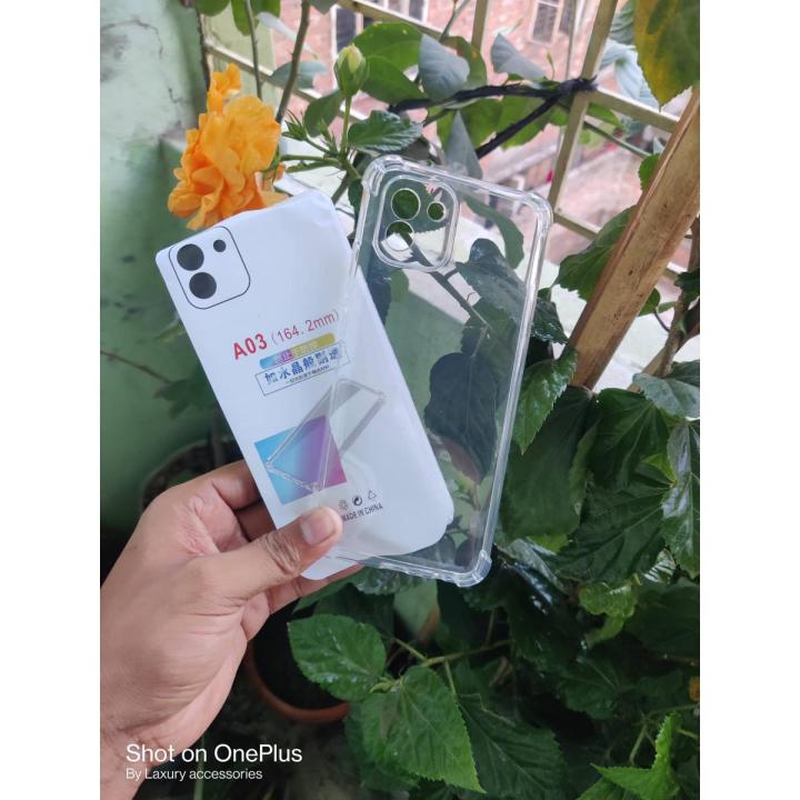 TRANSPARENT BACK COVER FOR SAMSUNG GALAXY A03 4G | Daraz.com.bd