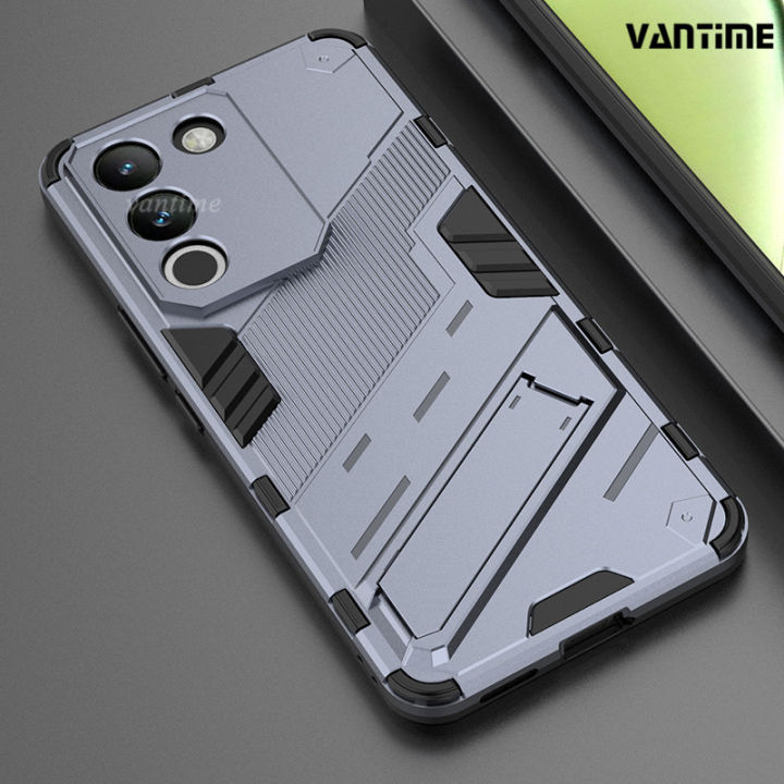 for Vivo V29e 5G Case Kickstand Ultra Thin Shockproof Matte Back Cover ...