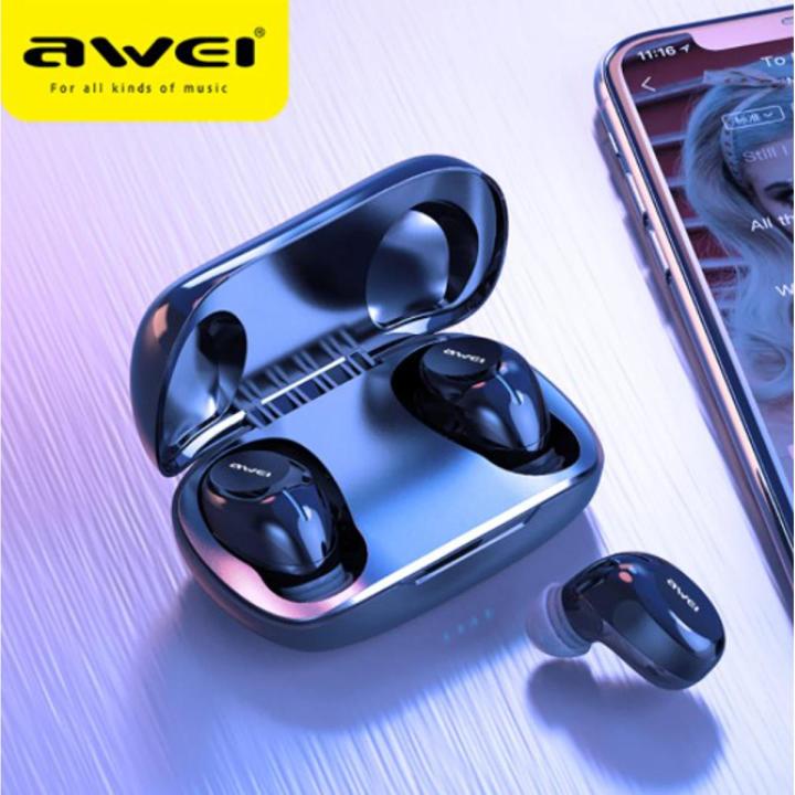 AWEI T20 Touch Control Earbuds TWS Bluetooth 5.0 HiFi Sound Mini In-Ear ...