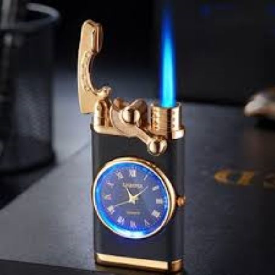 Usb Rechargeable Watch with Lighter gents gift birthday marriage day ...