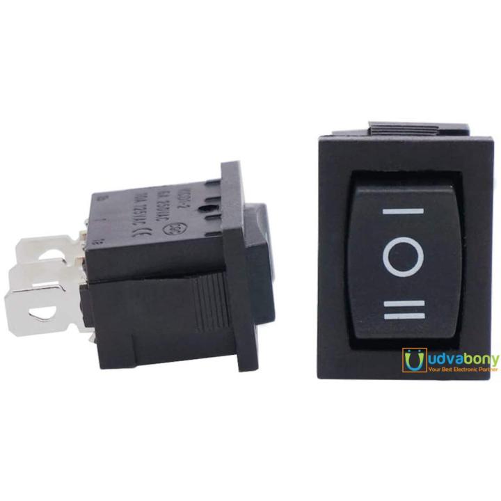KCD1 On-Off-On Rocker Switch 3 Pin AC 250V 6A-3Pcs | Daraz.com.bd