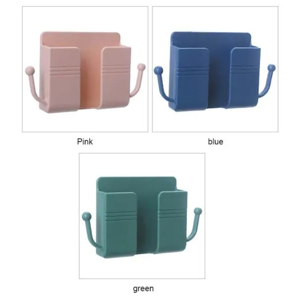 3 pcs Mobile Phone Charging Hanging Holder Multifunction Wall Mounted ...
