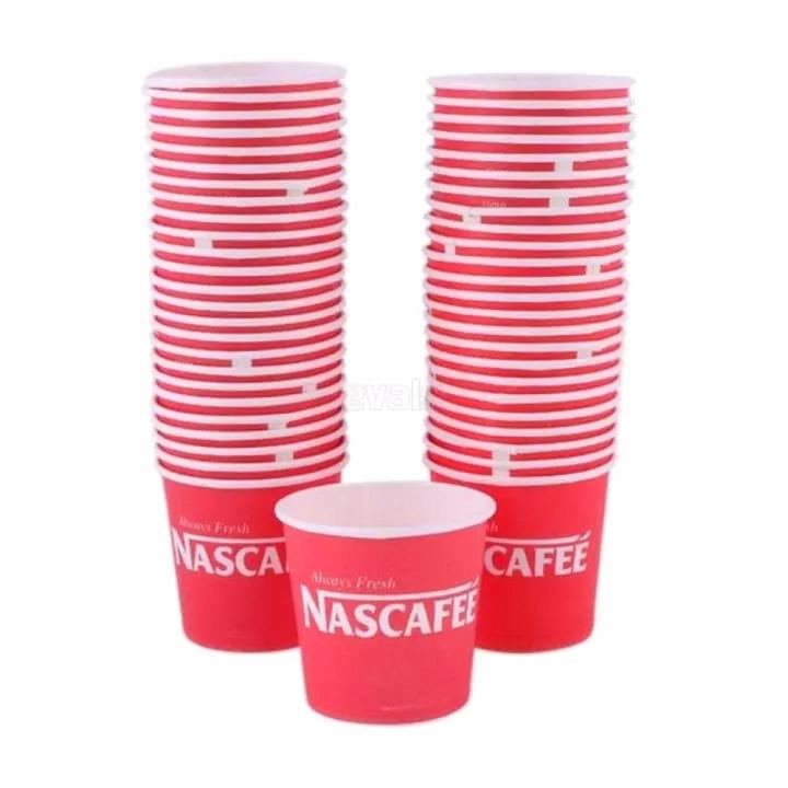 One-Time Disposable Plastic Paper Cup Glass - Convenient Pack Of 50 ...