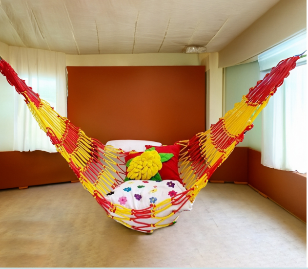 Handmade dulna adult rope bed hanging dulna big swing rope bed for all ...